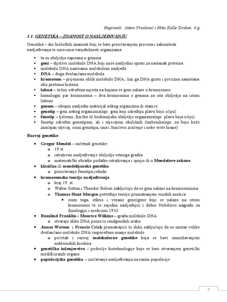 Biologija Skripta | PDF