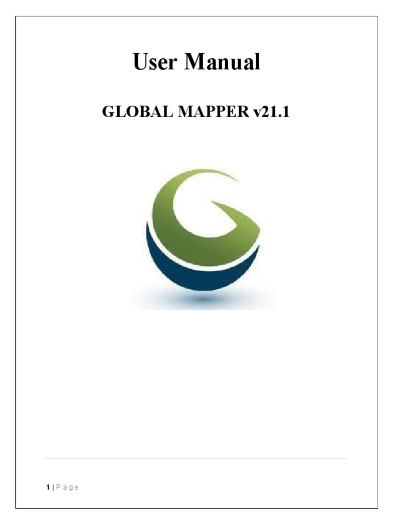 User Manual: Global Mapper V21.1 | PDF | Computing | Graphic Design