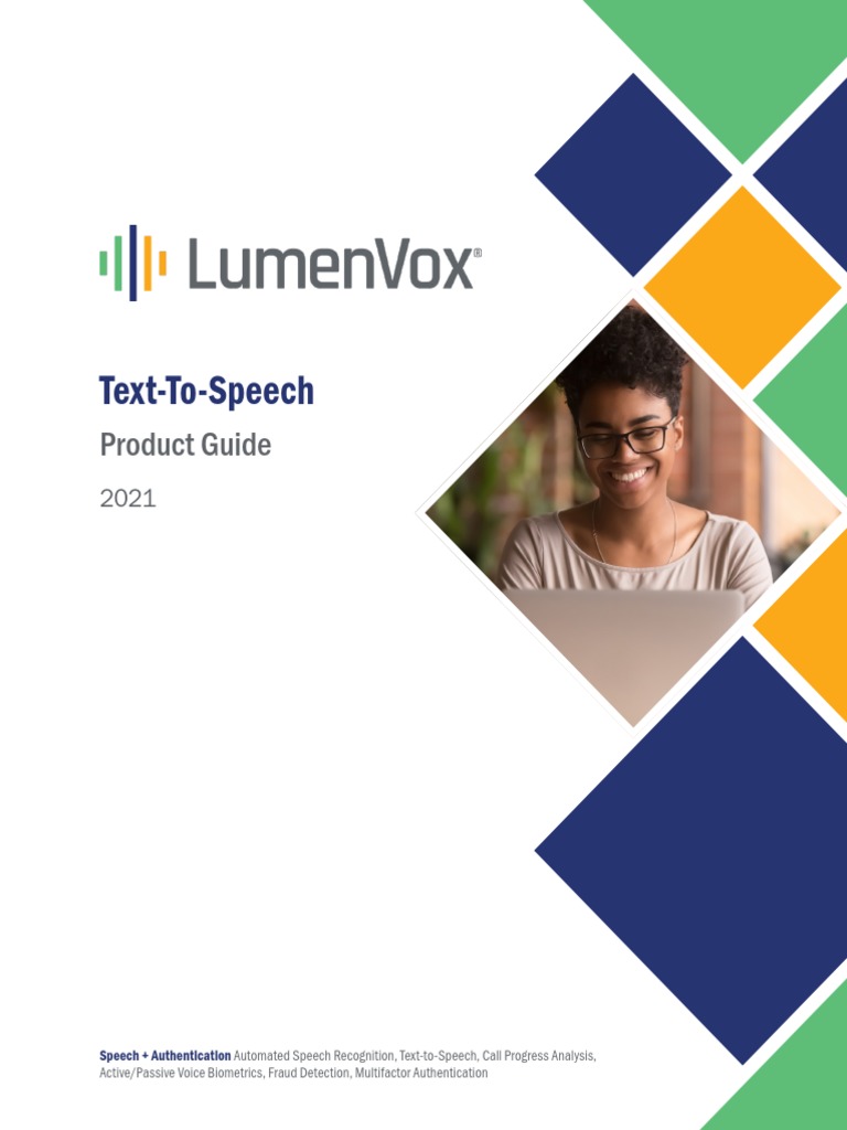 TTS Product Guide | PDF | Interactive Voice Response | Speech Synthesis