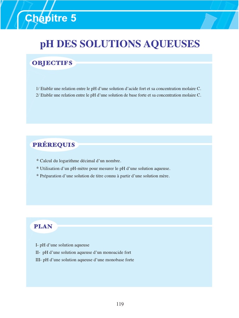 Relation entre pH et concentration en solution | PDF | Ph | Vinaigre