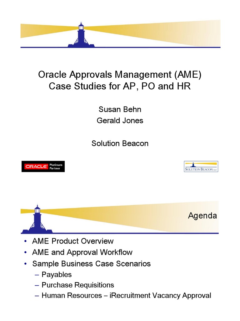 Oracle AME Case Studies Overview | PDF