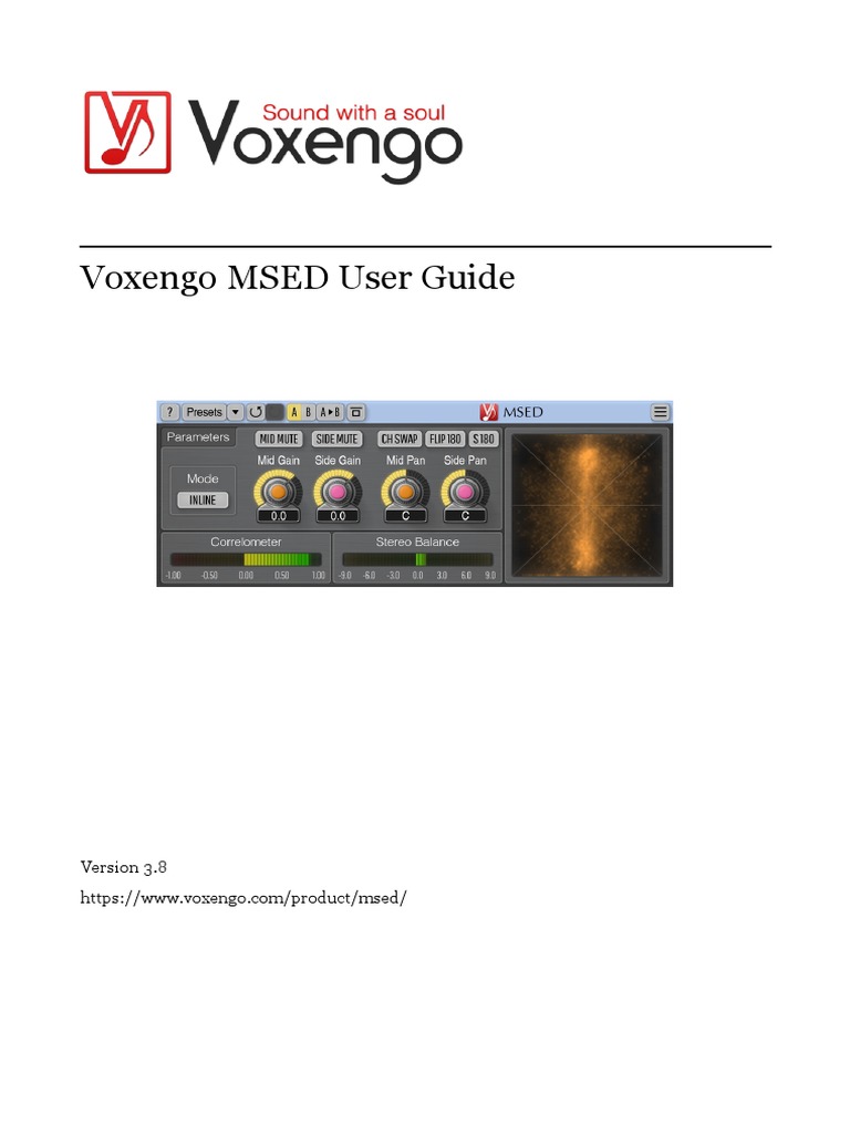 Voxengo MSED User Guide en | PDF | Computer Engineering | Software