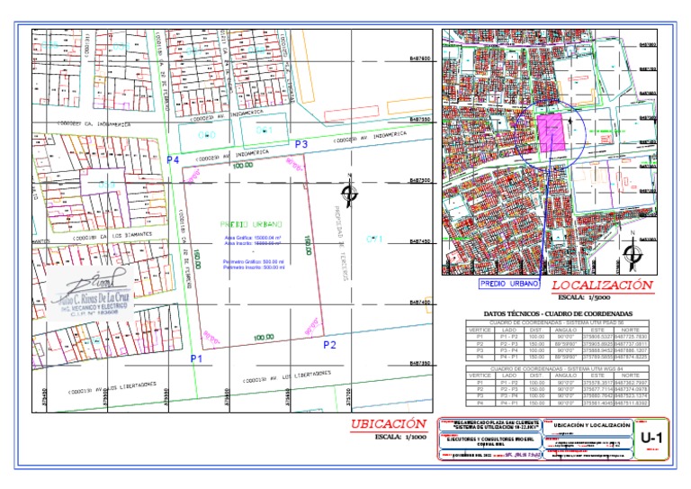 Plano de Ubicacion Mega Mercado | PDF | Geodesia | Geografía