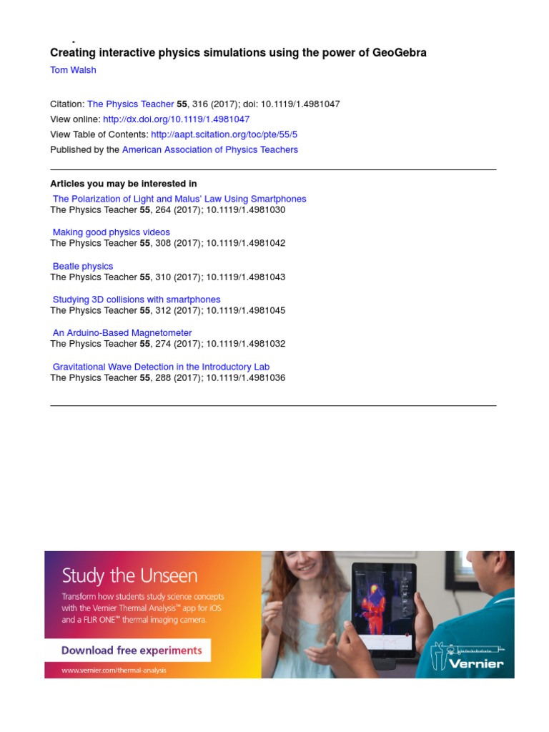 Ophysics Projectile | PDF | Physics | Simulation