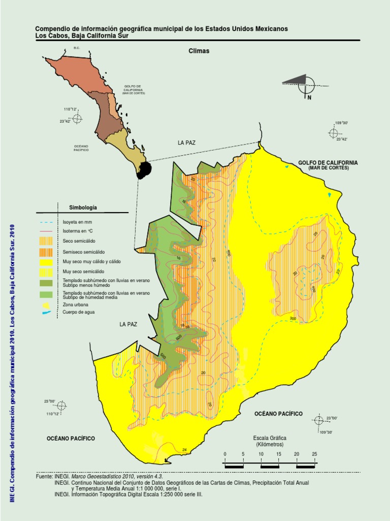 Compendio de Información Geográfica Municipal 2010. Los Cabos, Baja ...