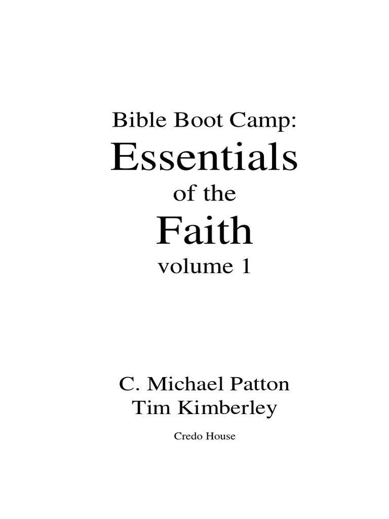 Essentials of The Faith | PDF | God The Father | Trinity