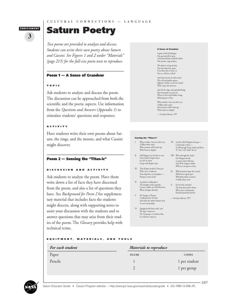 Saturn Poetry LR | Download Free PDF | Saturn | Hubble Space Telescope