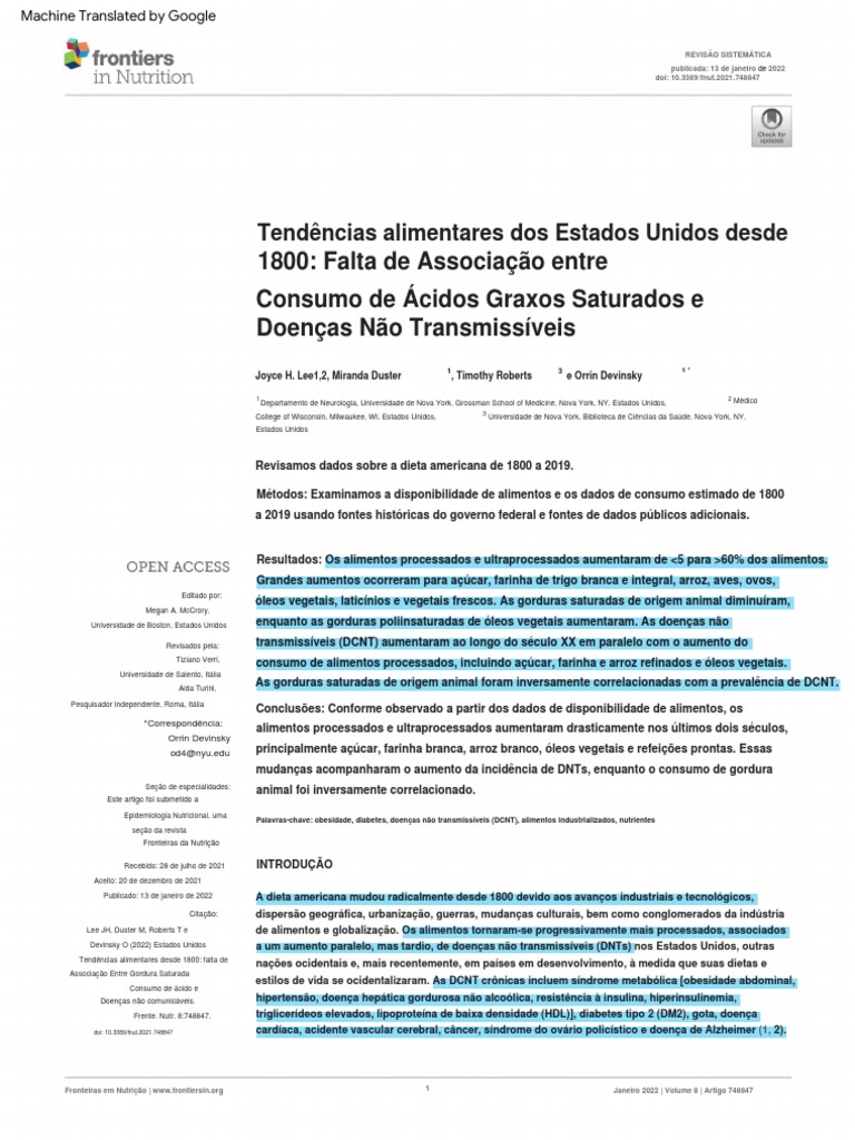 Lee Et Al., 2022 (Traduzido) | PDF | Alimentos | Lacticínios