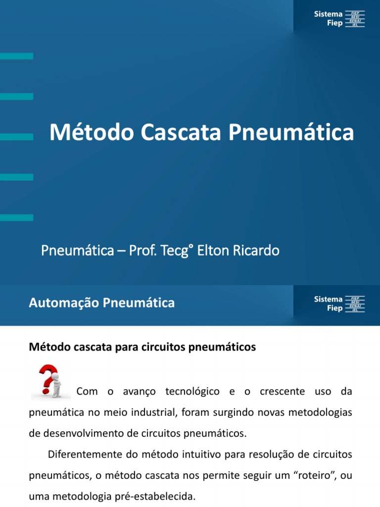 Aula 08 - Método Cascata Pneumática | PDF | Automação