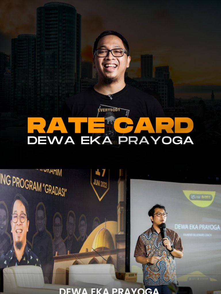 Rate Card - Dewa Eka Prayoga | PDF