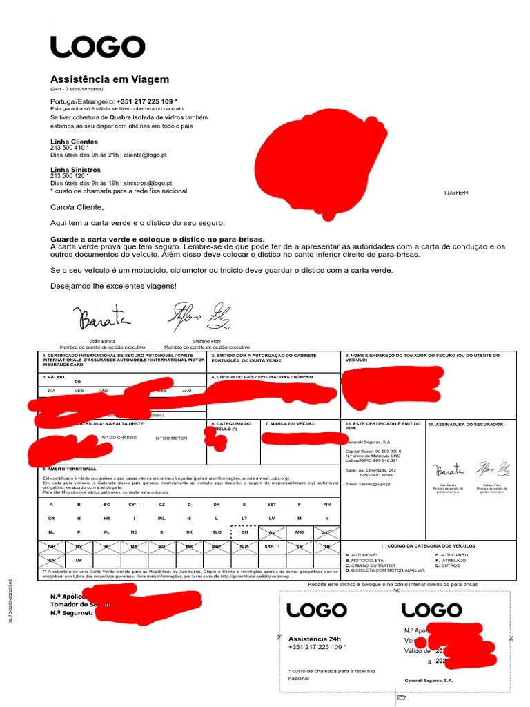 Carta Verde 7010749833 20221026 | PDF