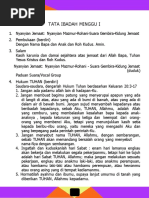 Tata Ibadah Gki Di Tanah Papua, I, II, III, IV | PDF | Kajian Bahasa Asing | Agama & Spiritualitas