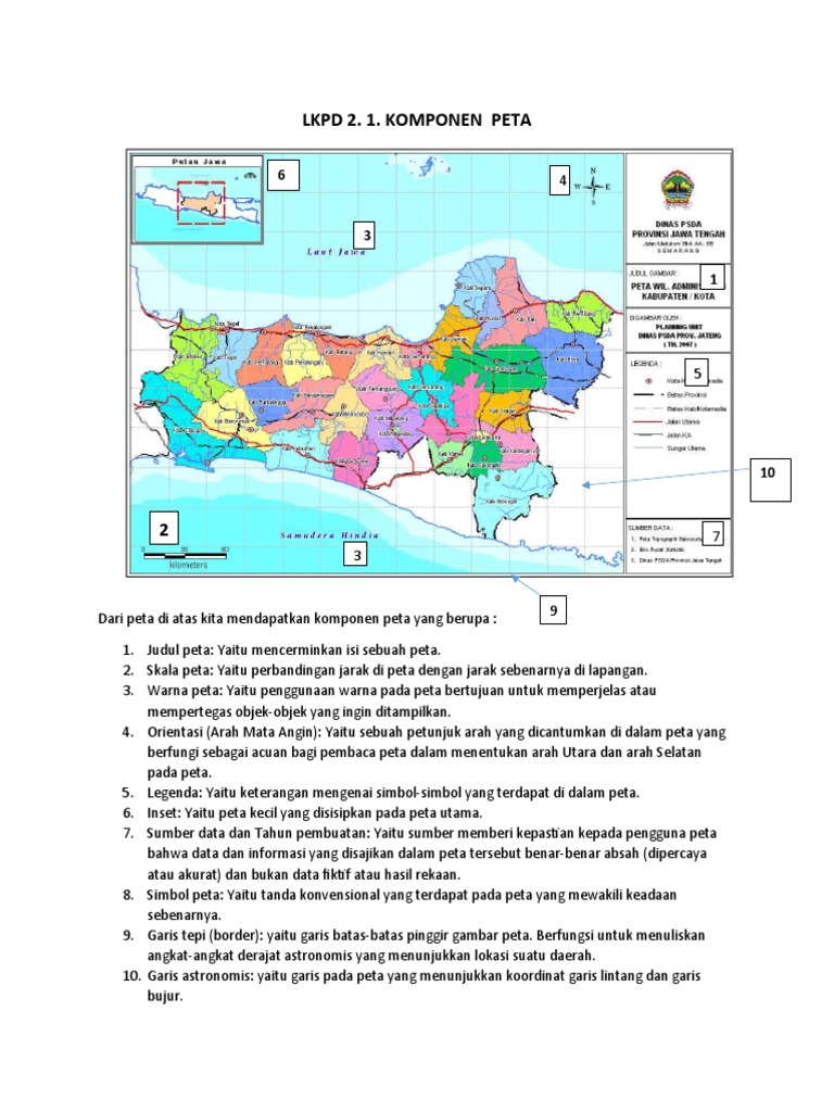 LKPD 2.1 Komponen Peta | PDF