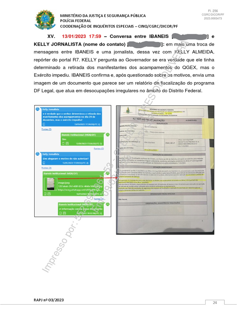 Relatorio PF | PDF | Polícia | Polícia