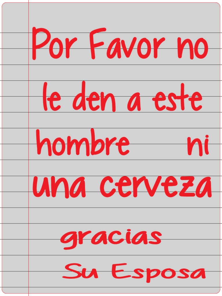 No Le Den Cerveza | PDF No Le Den Cerveza | PDF