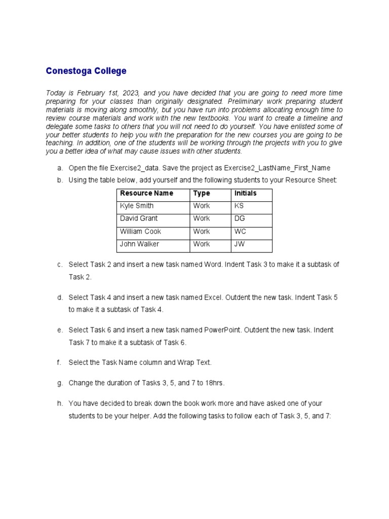 Exercise 2 Instructions | PDF | Computing
