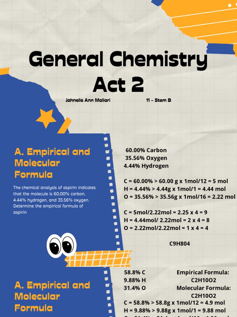 General Chemistry Act 2 | PDF | Mole (Unit) | Molecules