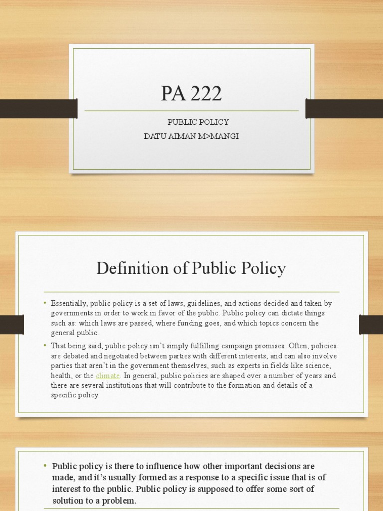 Pa 222 | PDF | Employment | Health Policy