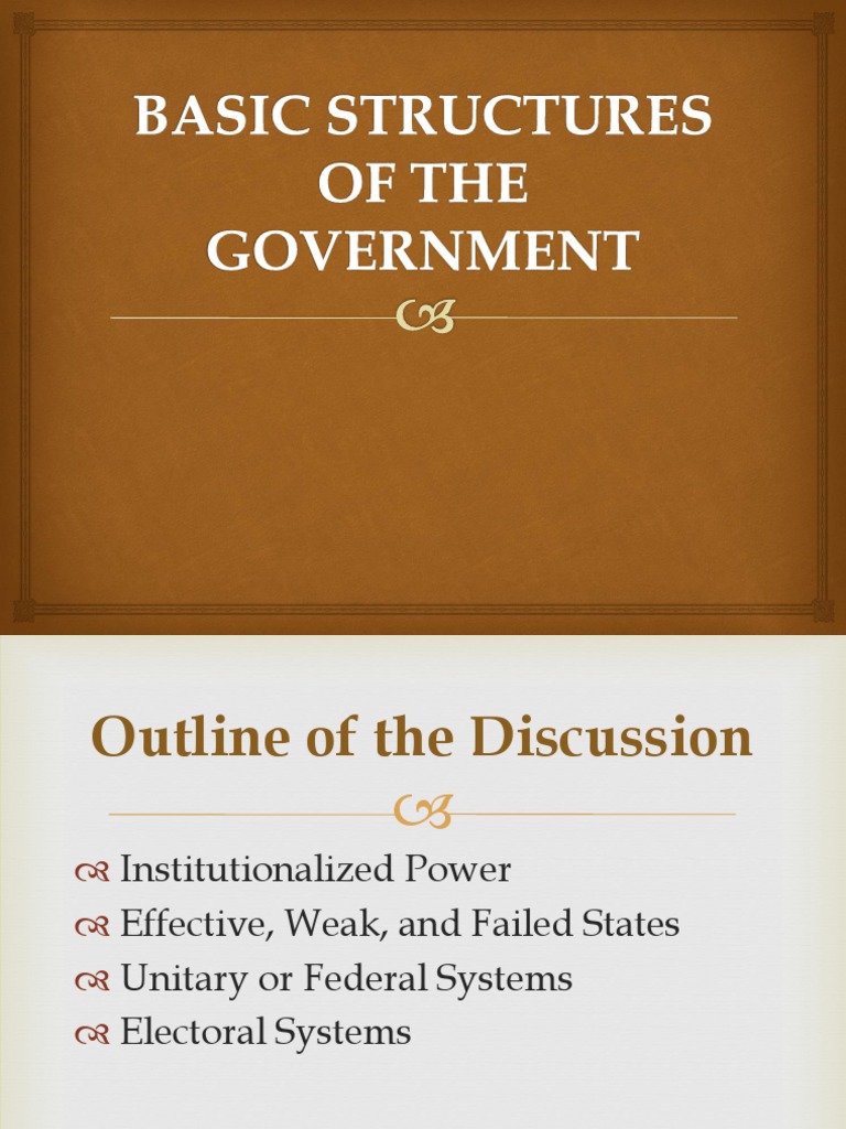 Polsc101 - Basic Structures of The Government | PDF | Failed State ...