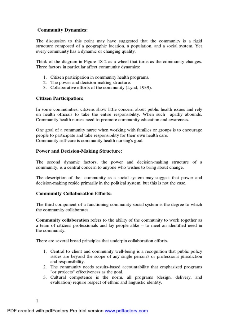 The Community As Client | PDF | Community | Focus Group