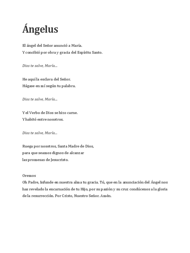 Angelus | PDF