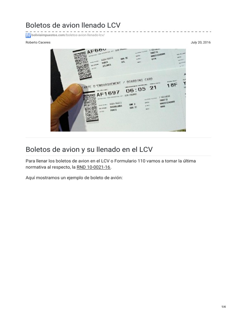 Boletos de Avion Llenado LCV | PDF | Aviación | Economias