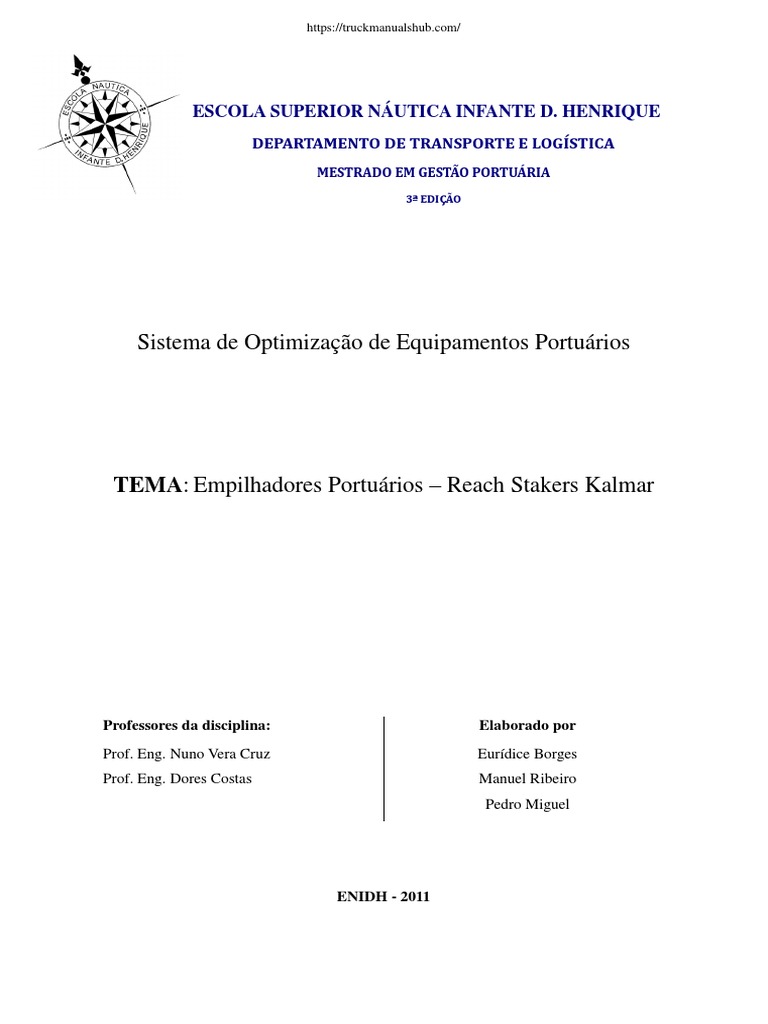 Reach Stackers Kalmar | PDF | Empilhadeira | Transporte