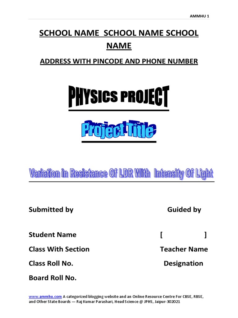 Student Physics Project Guide | PDF | Semiconductors | Doping (Semiconductor)