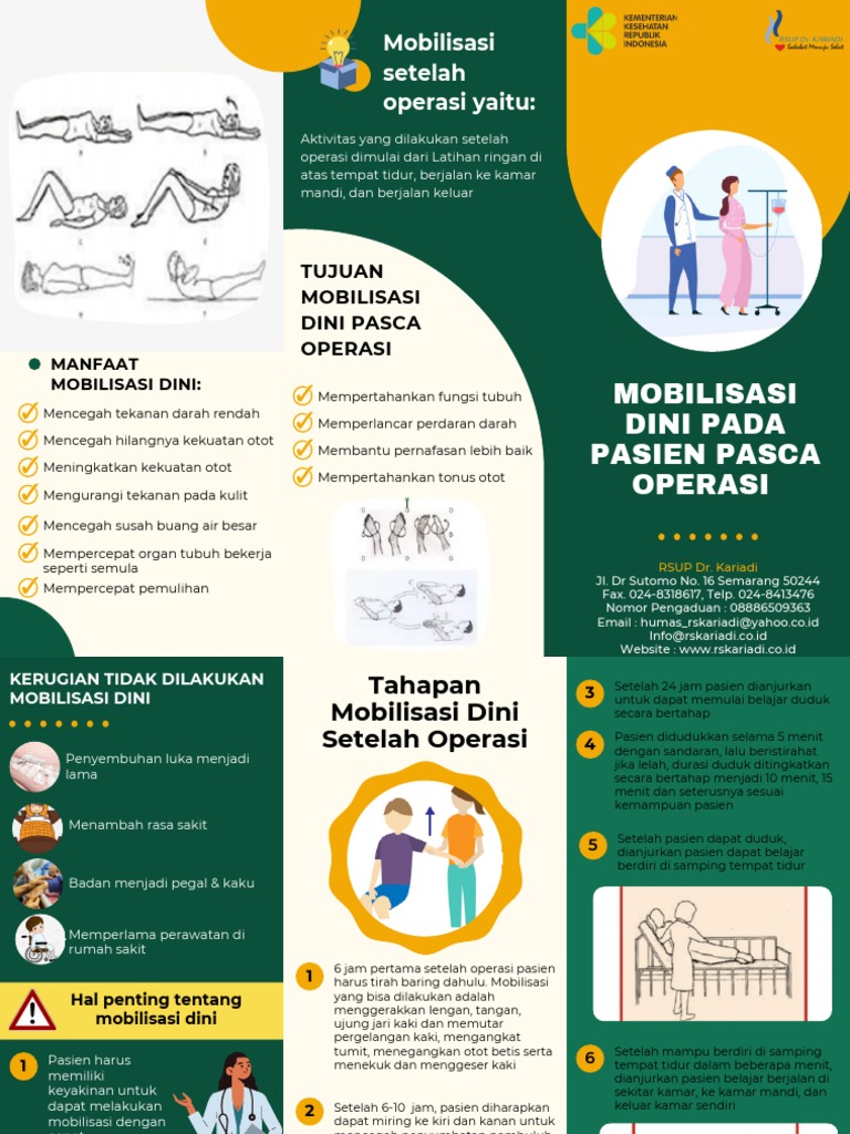 Leaflet Mobilisasi Dini Pasca Operasi | PDF
