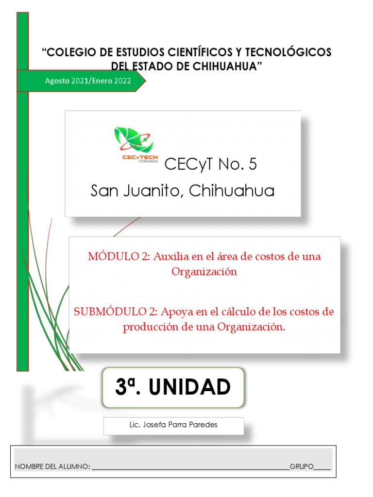 3a.UNIDAD M2S2 CUADERNILLO | PDF | Salario | Mercado (economía)