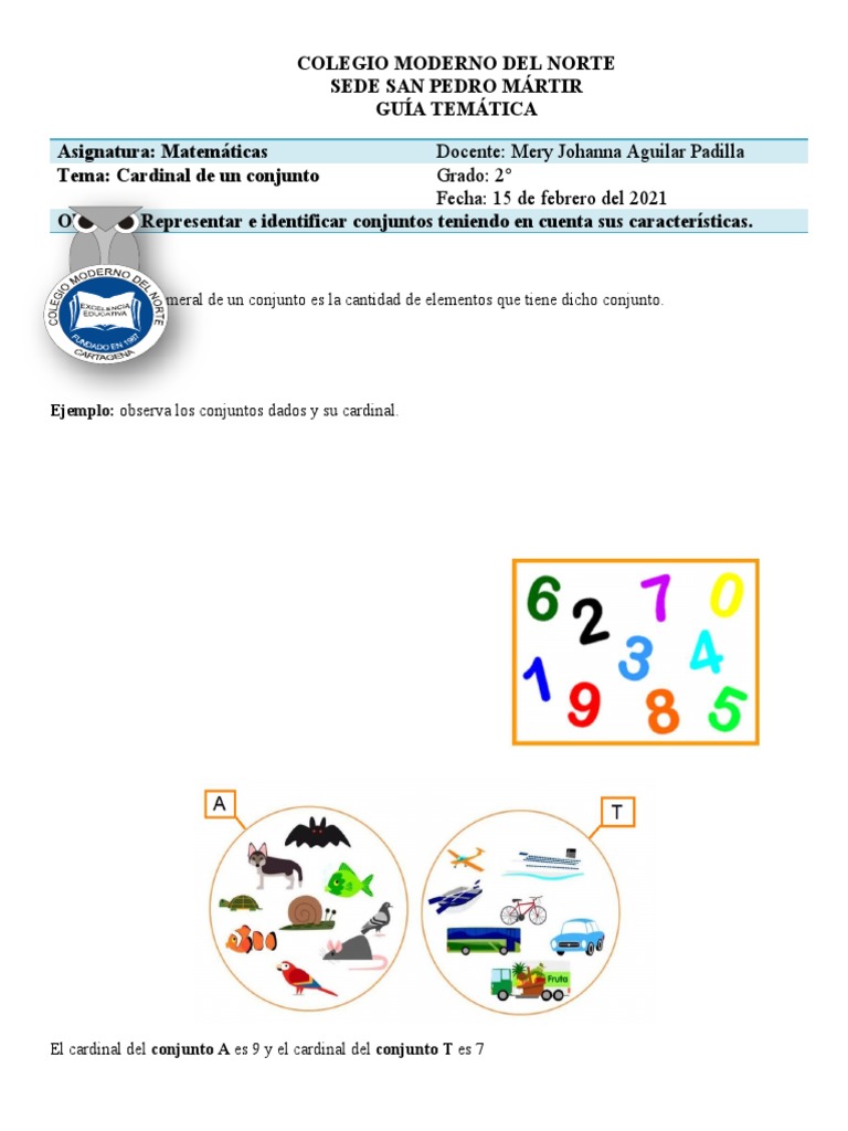 Cardinal de Un Conjunto | PDF