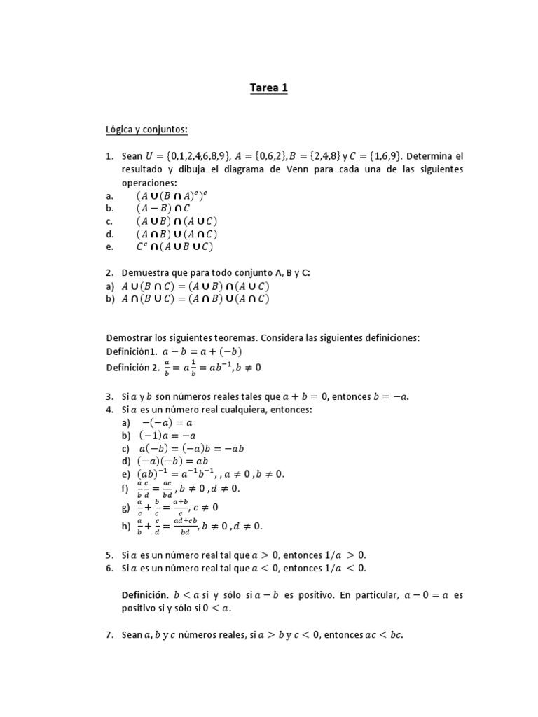 Cálculo Dif e Int. I - UNAM - 2022 | PDF | Conjunto (Matemáticas) | Número natural