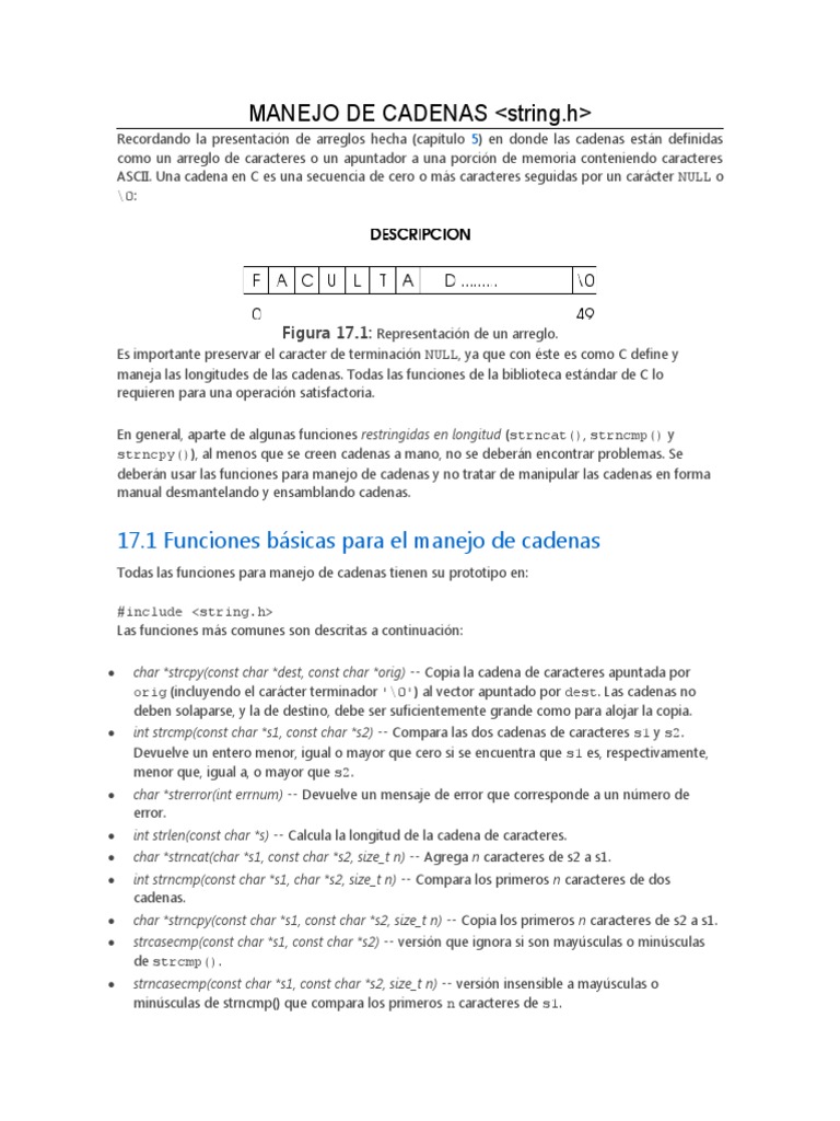Manejo de Cadenas | PDF | Cadena (informática) | Ascii