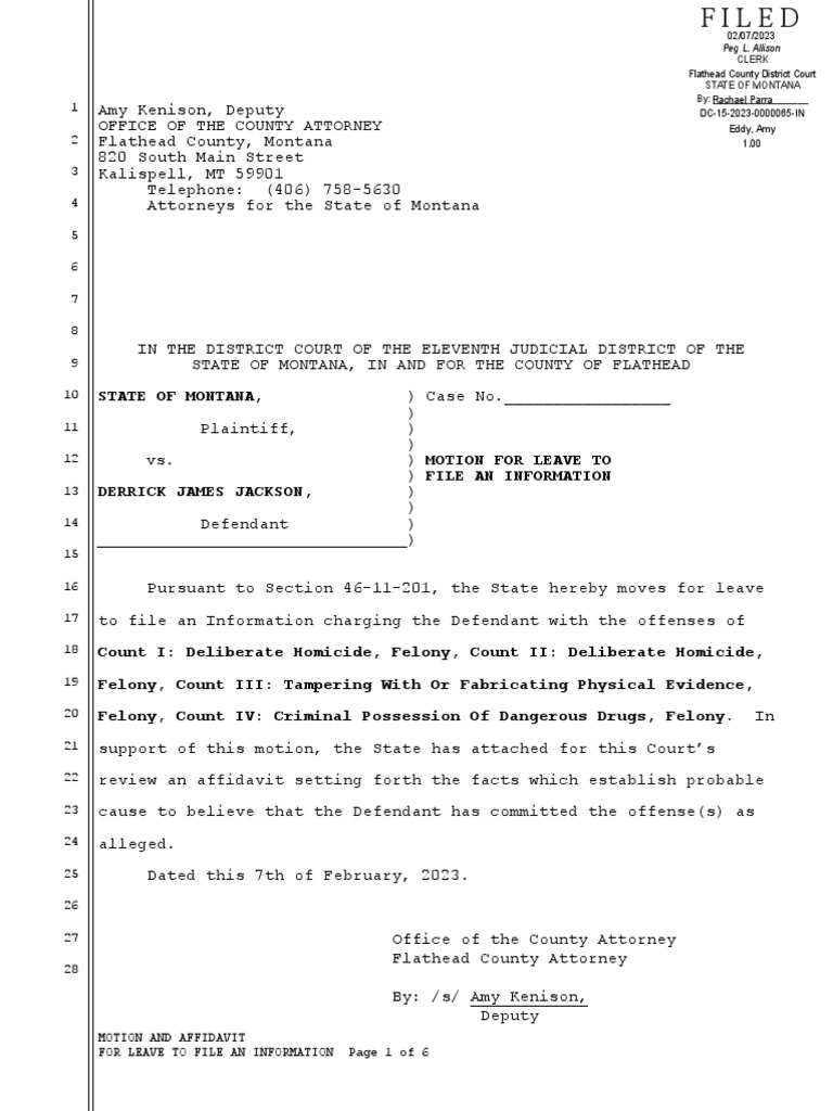 Derrick Jackson Homicide Charges | PDF | Felony | Crimes