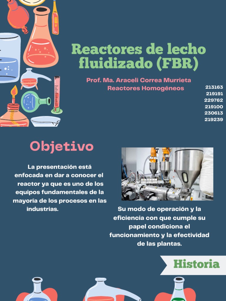 Reactores de Lecho Fluidizado | PDF | Ingeniería Química | Ingeniería de Procesos