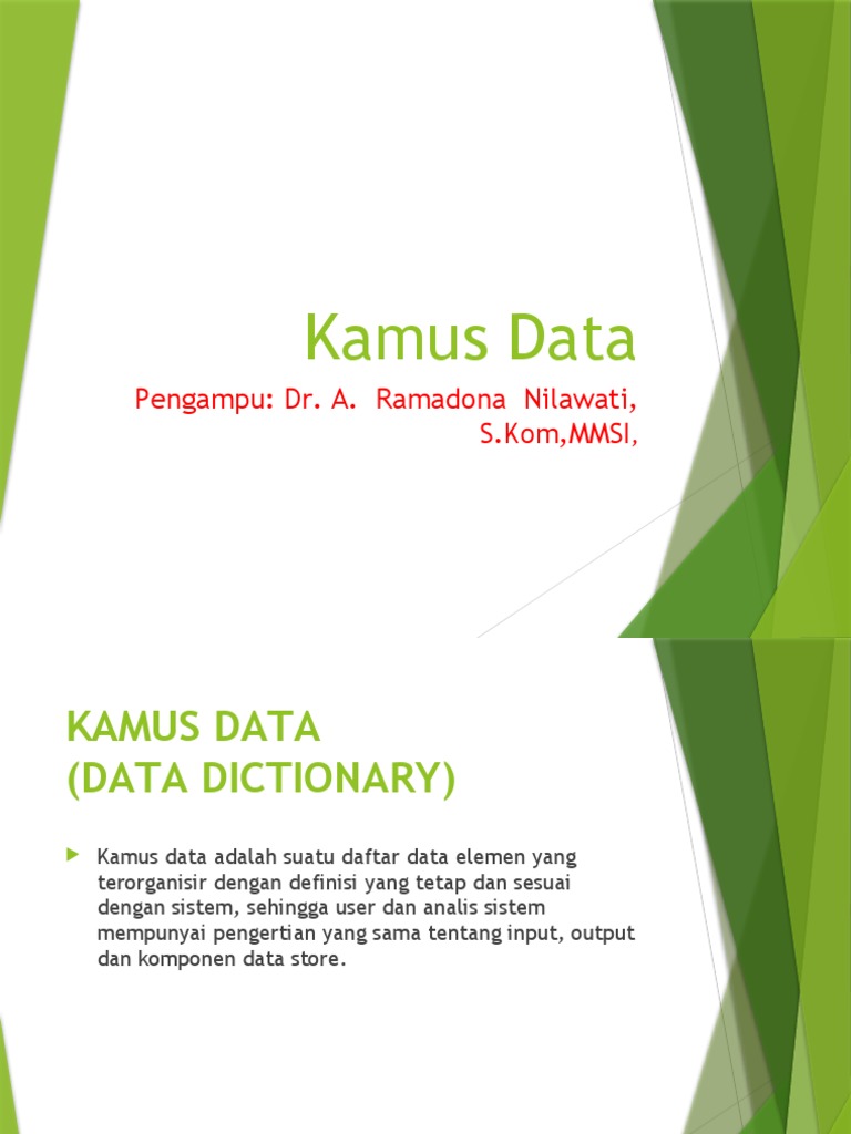 Si 8 - Psi Kamus Data | PDF
