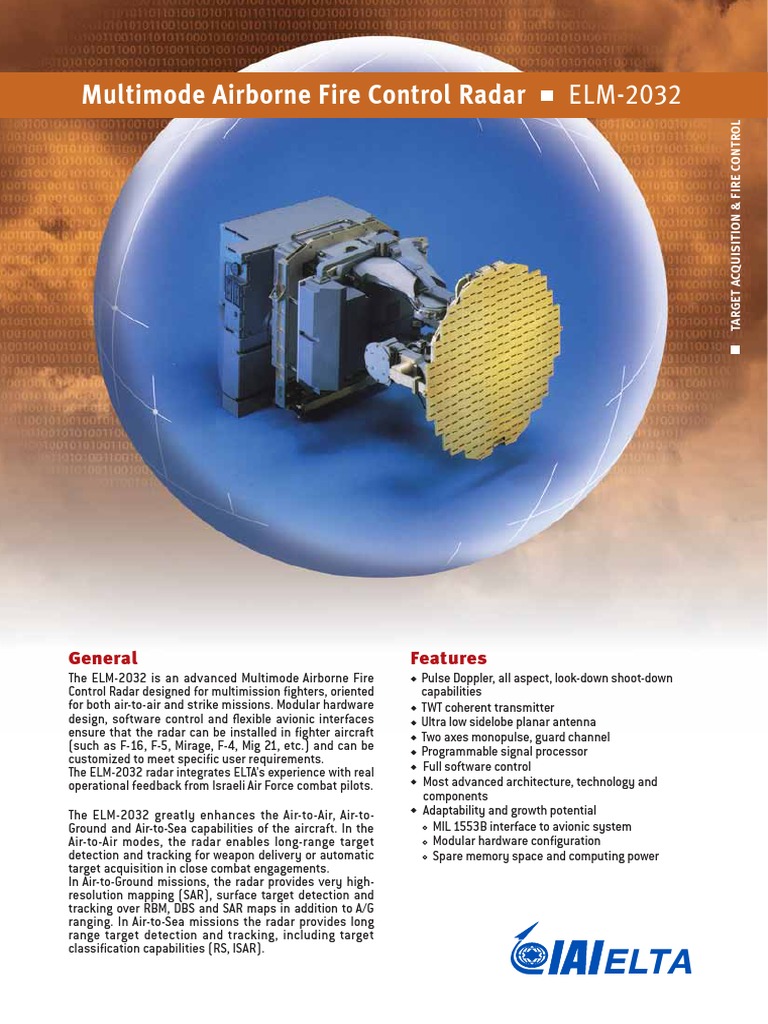 Elta 2032 | PDF | Radar | Electronics