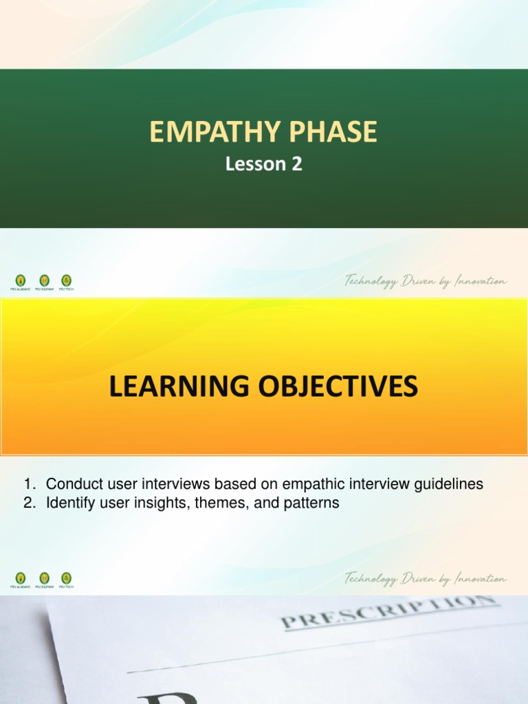 Lesson 2 - Empathy Phase | PDF