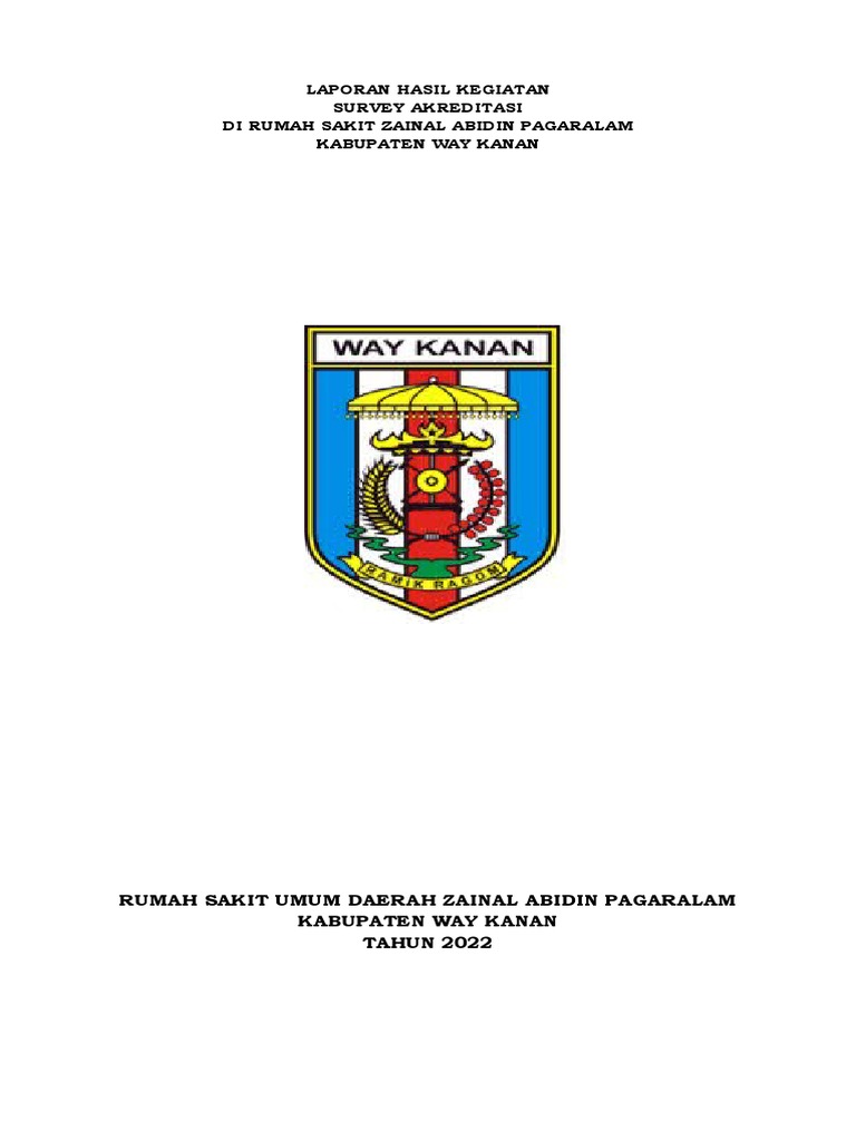 Laporan Hasil Kegiatan Survey Akreditasi | PDF