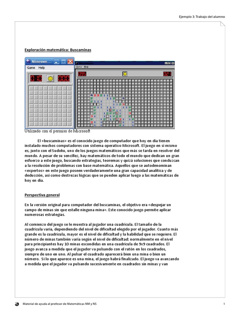 Buscaminas | PDF | Prueba matemática | Razonamiento deductivo
