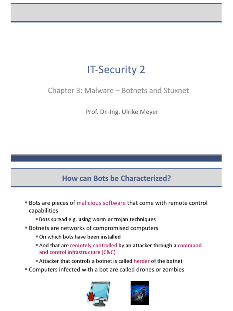 Chapter3 Botnets | PDF | Scada | Internet Relay Chat