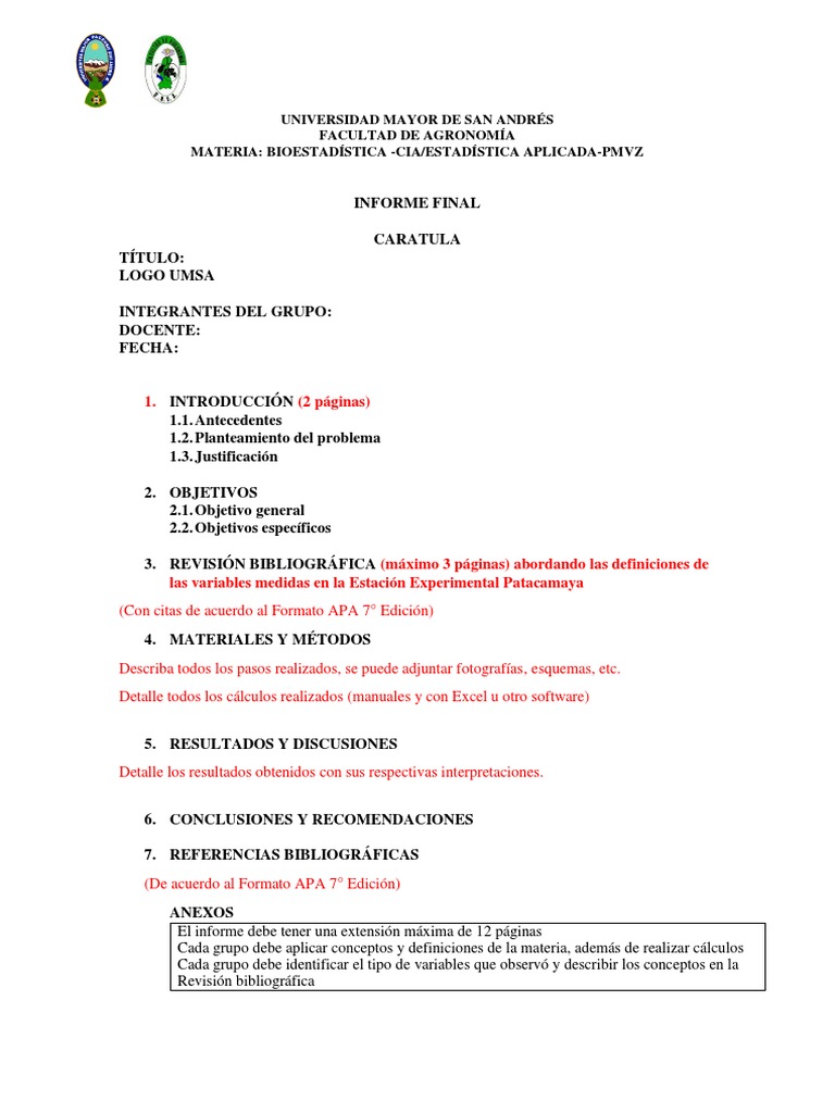 Formato Informe de Campo | PDF