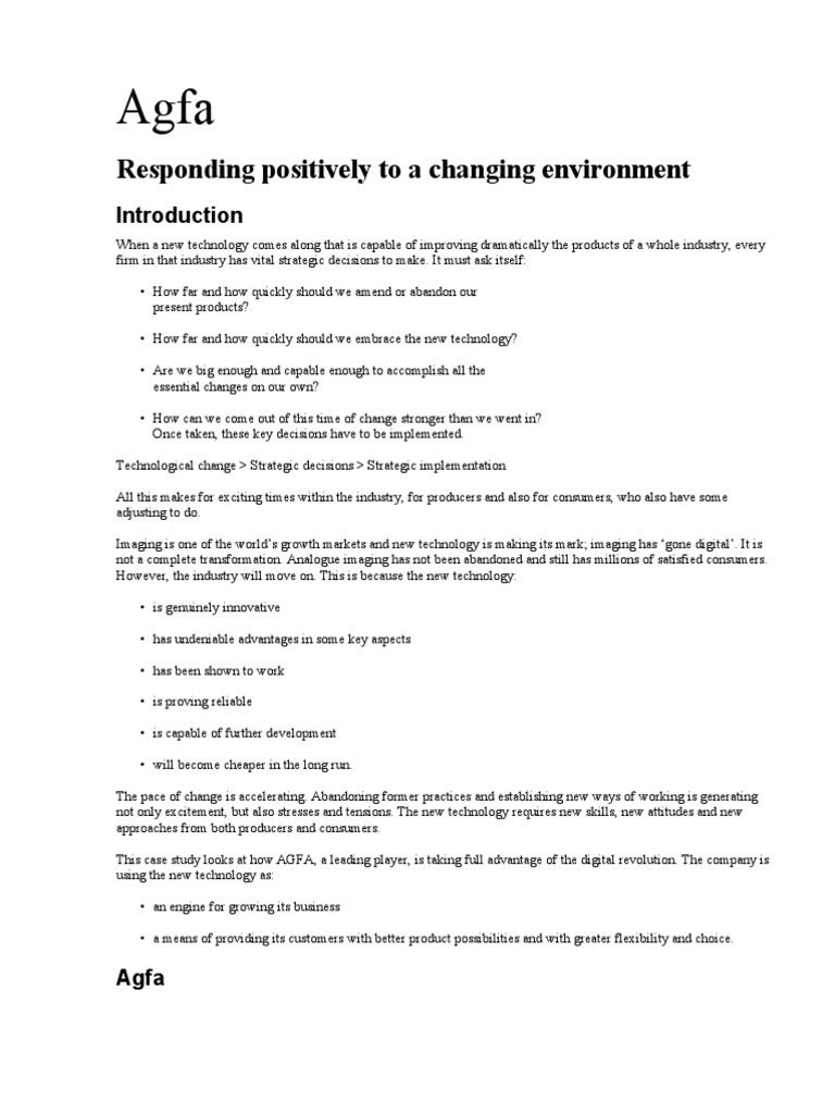 Agfa Case - James Surovec | PDF | Digital Imaging | Pixel