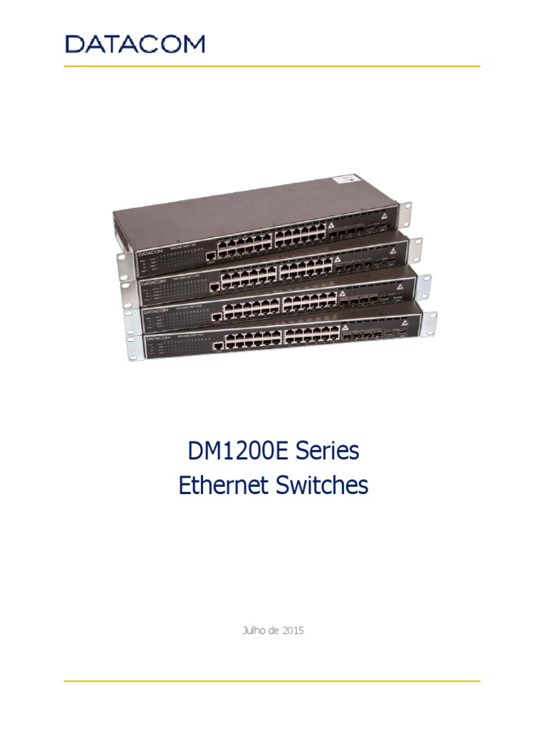 134.0089.07 - Descritivo DM1200E | PDF | Comutador de rede | Rede de computadores
