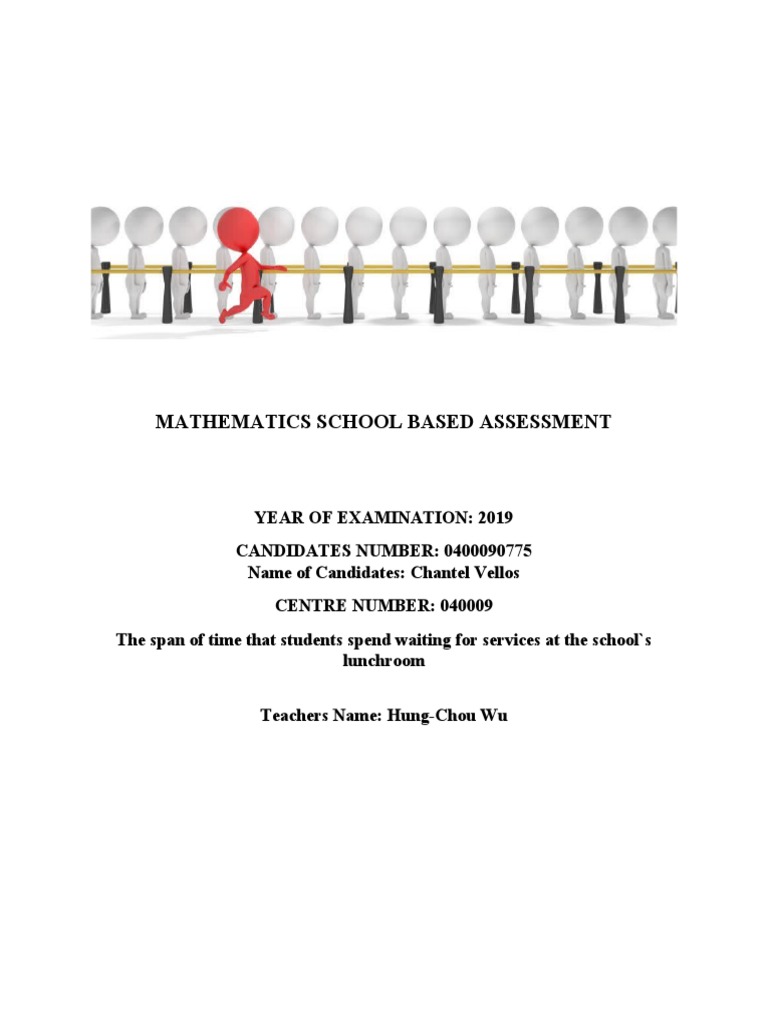 Mathematics SBA - Chantel Vellos | PDF