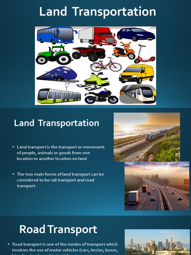 Land Transportation Lesson 3 | PDF | Train | Transport