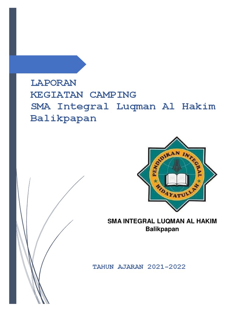 Laporan Kegiatan Camping SMA Luqman | PDF | Memasak, Makanan, & Anggur