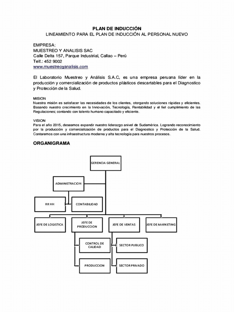 04 Ejemplo de Programa de Inducción | PDF | Economias | Business