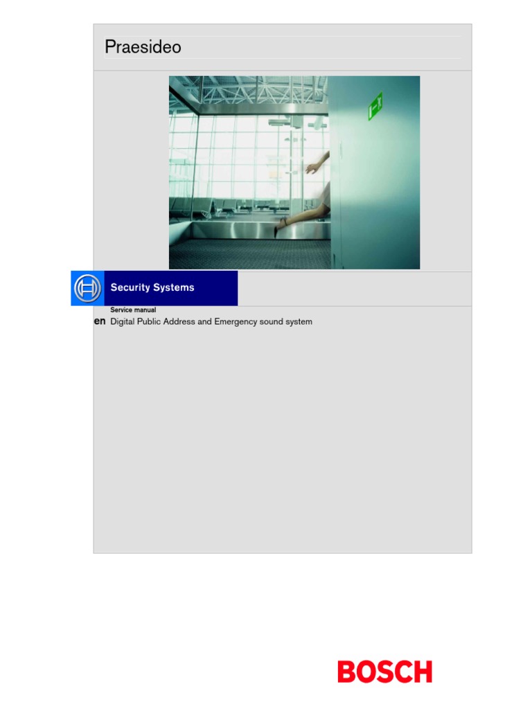 Bosch PA System | PDF | Computer Network | Optical Fiber