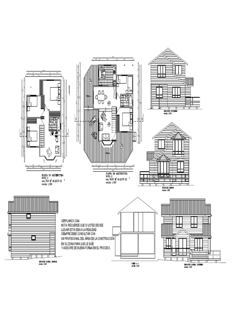 Plano Casa Planta8x9 2p 5d 2b Verplanos - Com 0012 | PDF